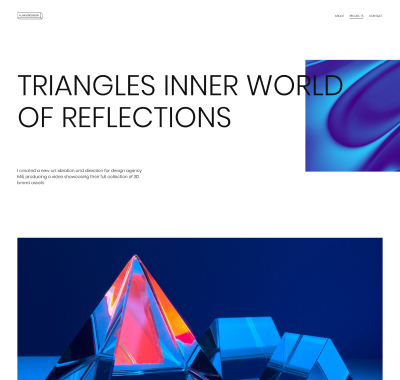 Single Project - 3D Designer Portfolio | Elementor Kit Library