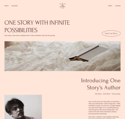 Home - Book Store One Page (Hello Plus) | Elementor Kit Library