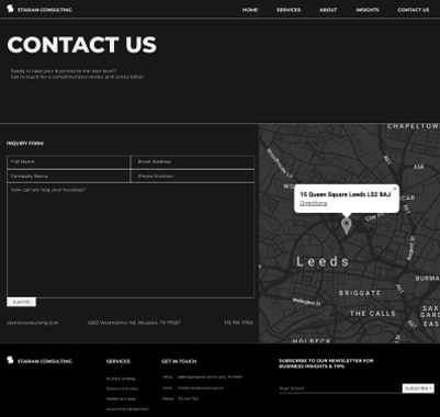 Contact Us - Business Consulting (Flexbox) | Elementor Kit Library