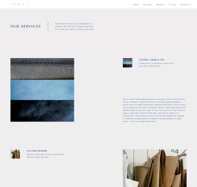 Services - Dry Cleaning | Elementor Kit Library