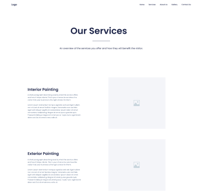 Services - Local Services Wireframe 3 (Flexbox) | Elementor Kit Library