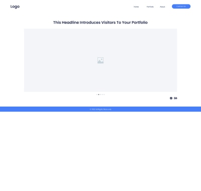 Home - Portfolio Wireframe 1 (Flexbox) | Elementor Kit Library
