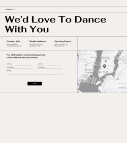 Dance Studio - Contact - Library