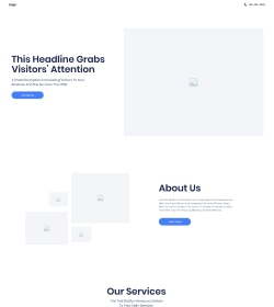 Wireframe - Home 1 - Flexbox - Library