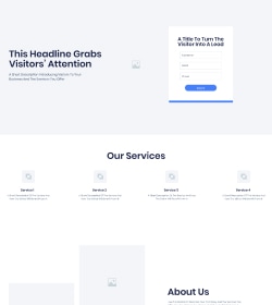Wireframe - Services 3 - Flexbox - Library