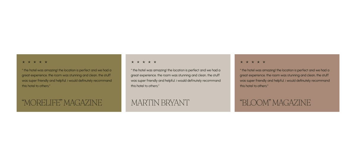 Fine Dining Restaurant - Testimonials Loop - Library